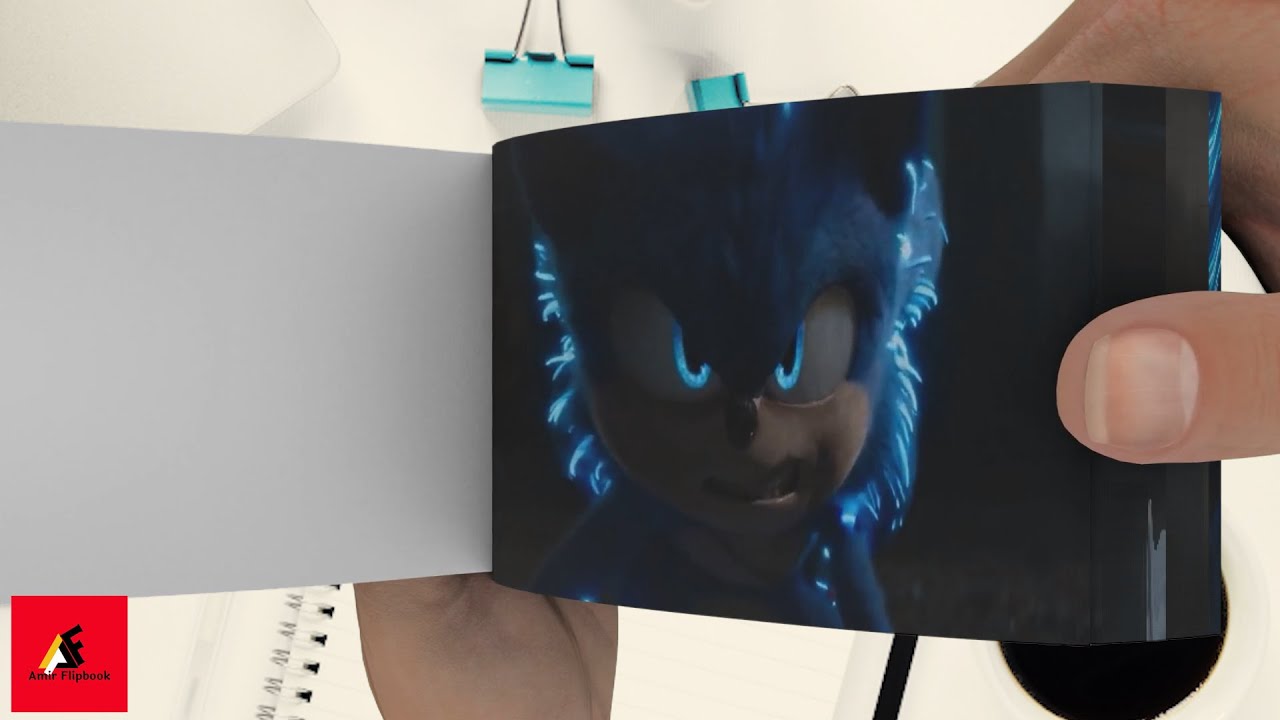 SONIC Movie Flipbook - YouTube
