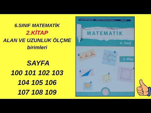 6.SINIF MATEMATİK 2. DERS KİTABI SAYFA 100 101 102 103 104 105 106 107 108 109 (MAARİF MODEL)