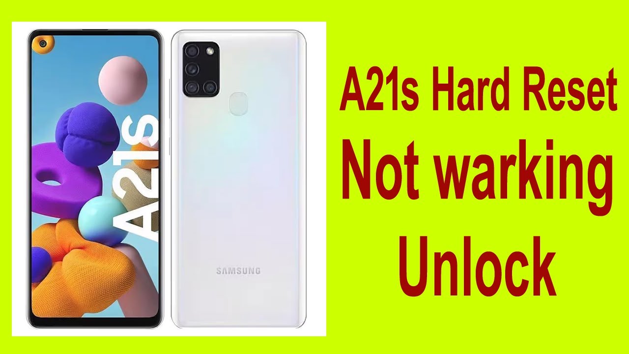 How to Hard Reset Samsung A21S and How to unlock password on Samsung ...