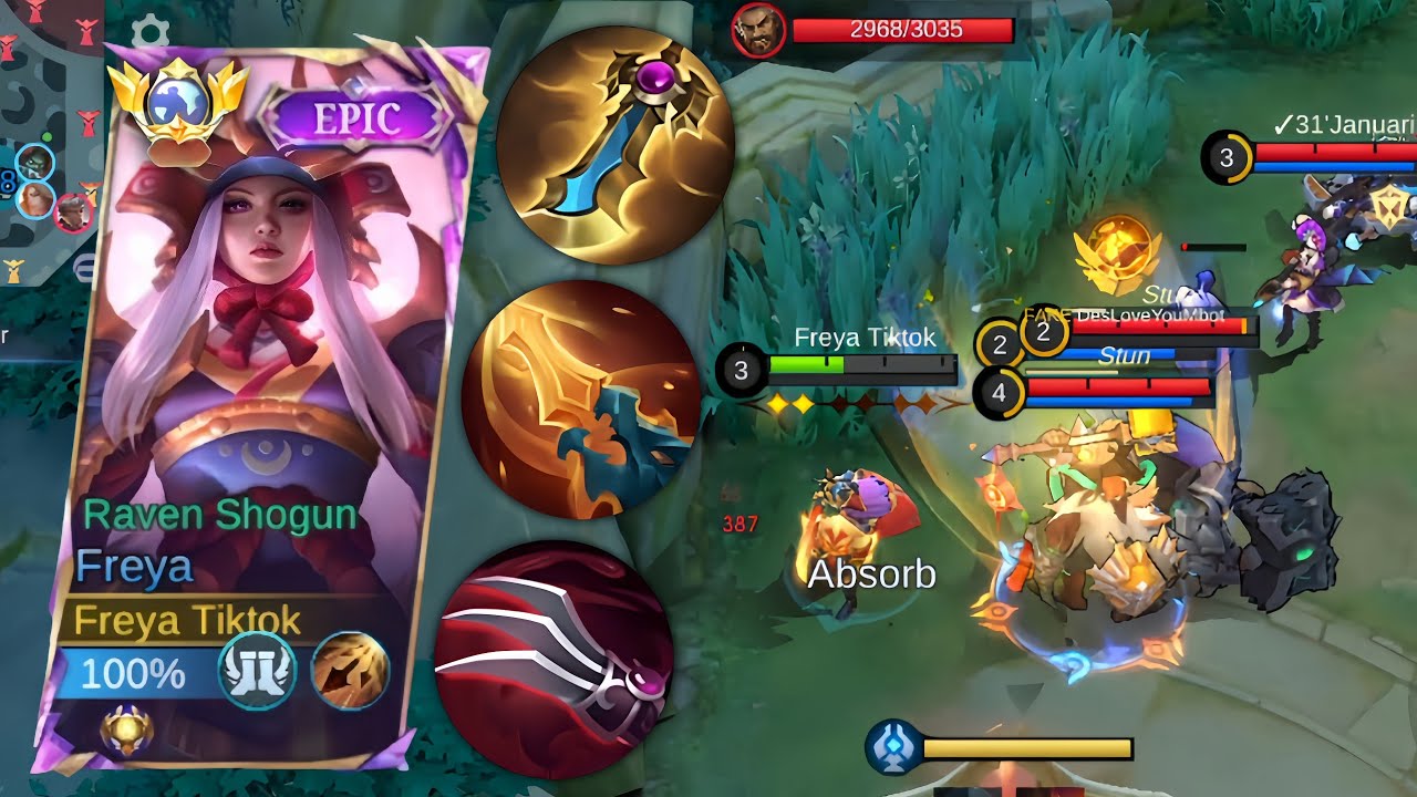 FREYA VS RUBY GOLD LANE! FREYA TRIPLE KILLS DI EARLY GAME! BEST BUILD ...