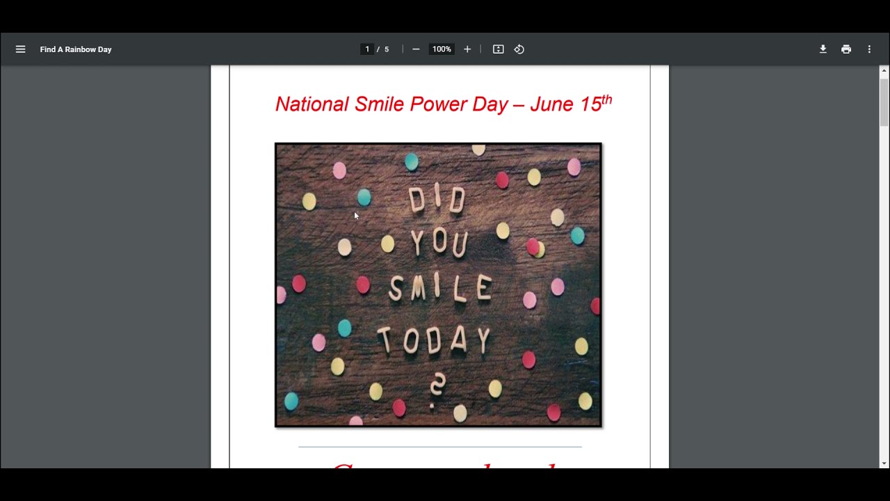 National Smile Power Day - June 15th Bell Ringer Lesson - for Kids ...