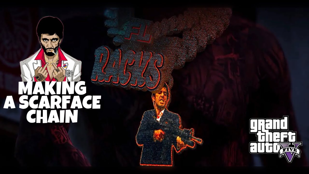 Making A Scarface Chain In GTA 5 RP (FiveM) | Blender GTA 3D Modeling - YouTube