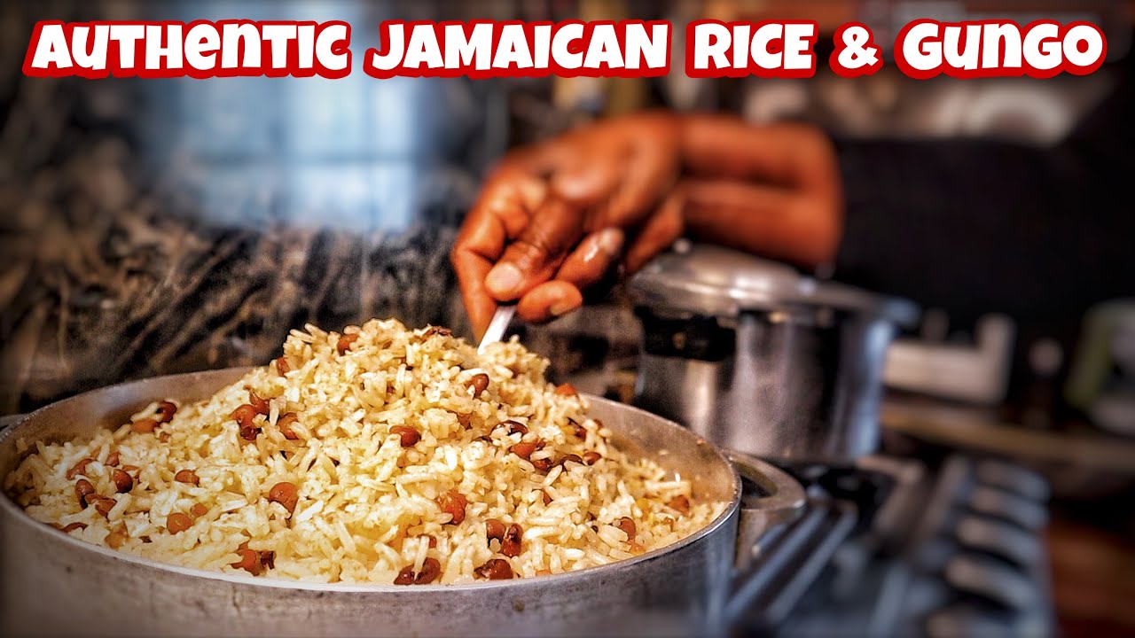 HOW TO MAKE AUTHENTIC JAMAICAN RICE AND PEAS (GUNGO/ PIGION PEAS ...