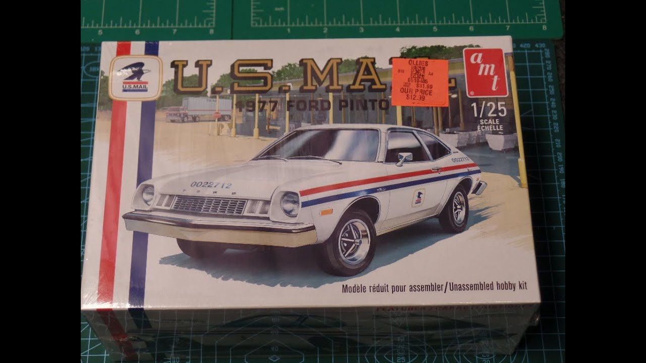 1977 Ford Pinto AMT 1:25 Scale Model Car Kit Unboxing - YouTube