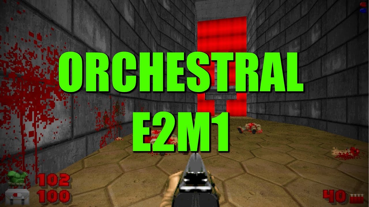DOOM Gameplay Walkthrough with Orchestral Music E2M1: Deimos Anomaly ...