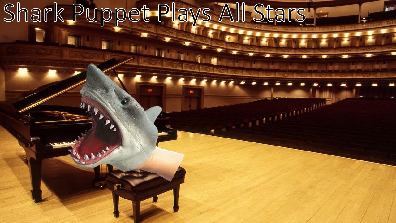 SHARK PUPPET PLAYS ALL SATRS!!!! - YouTube