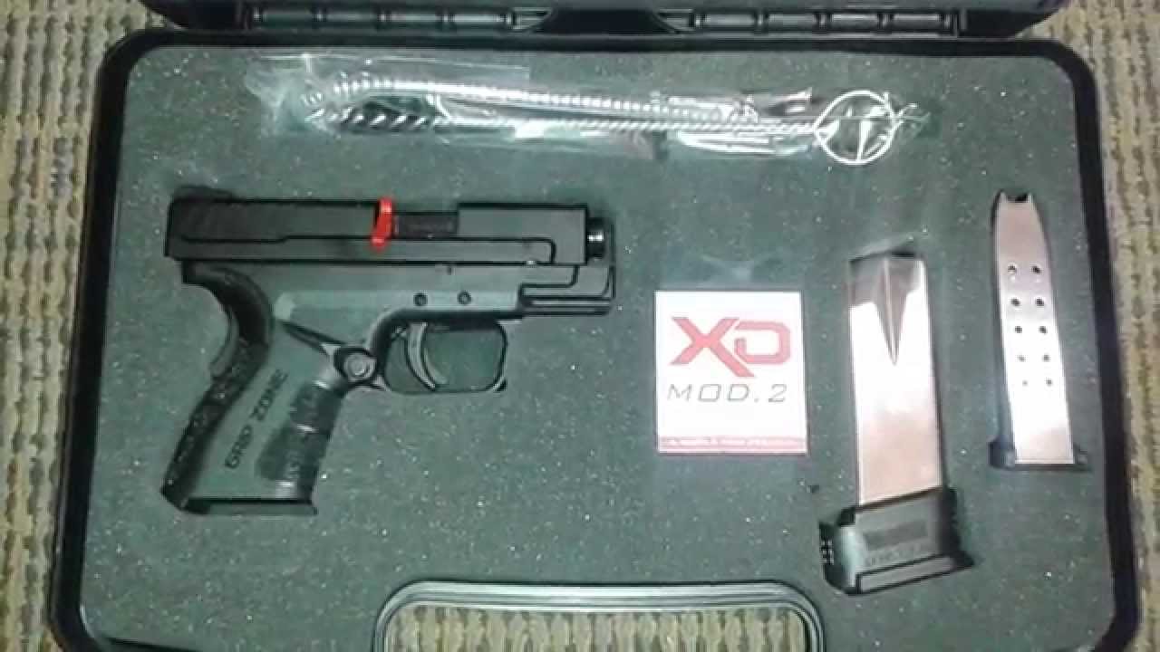 Springfield XD subcompact 9mm Mod 2.0 unboxing - YouTube