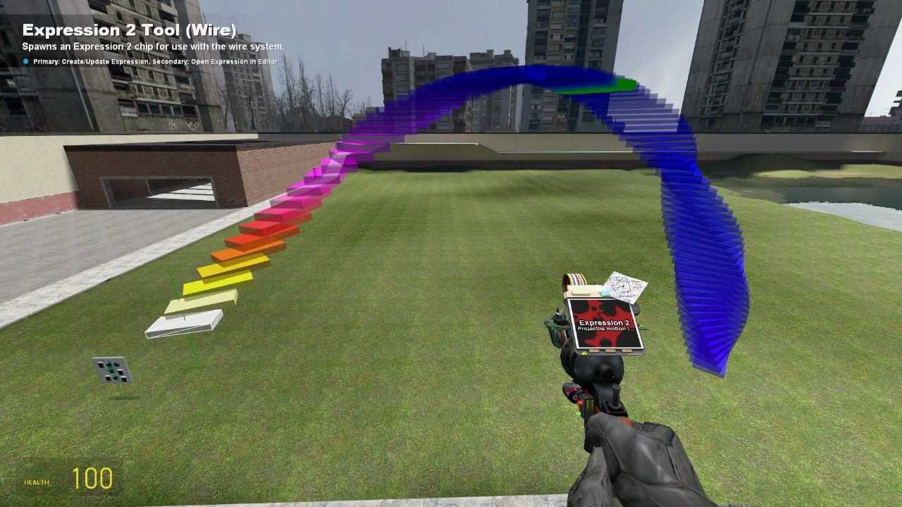 Ballistic trajectory simulation with rotation & drag for Gmod - YouTube