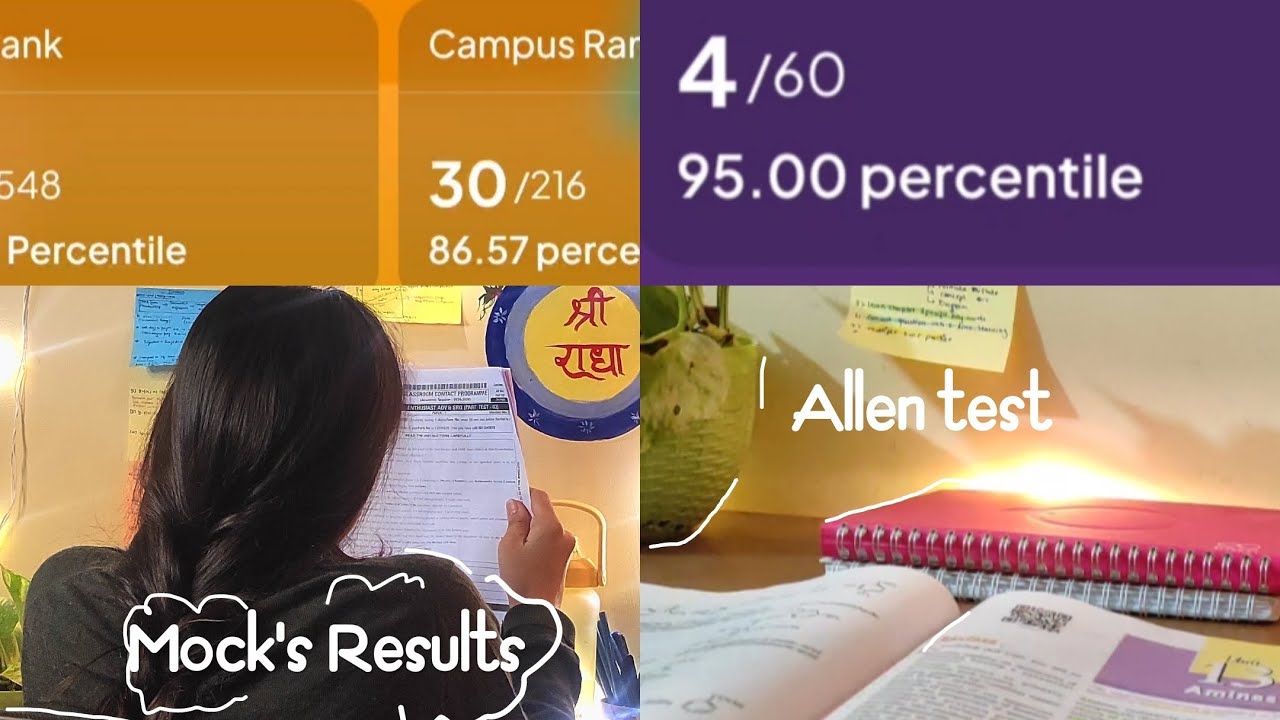Showing my Allen mocks results|Test results| #allen #jee #jee2026 # ...