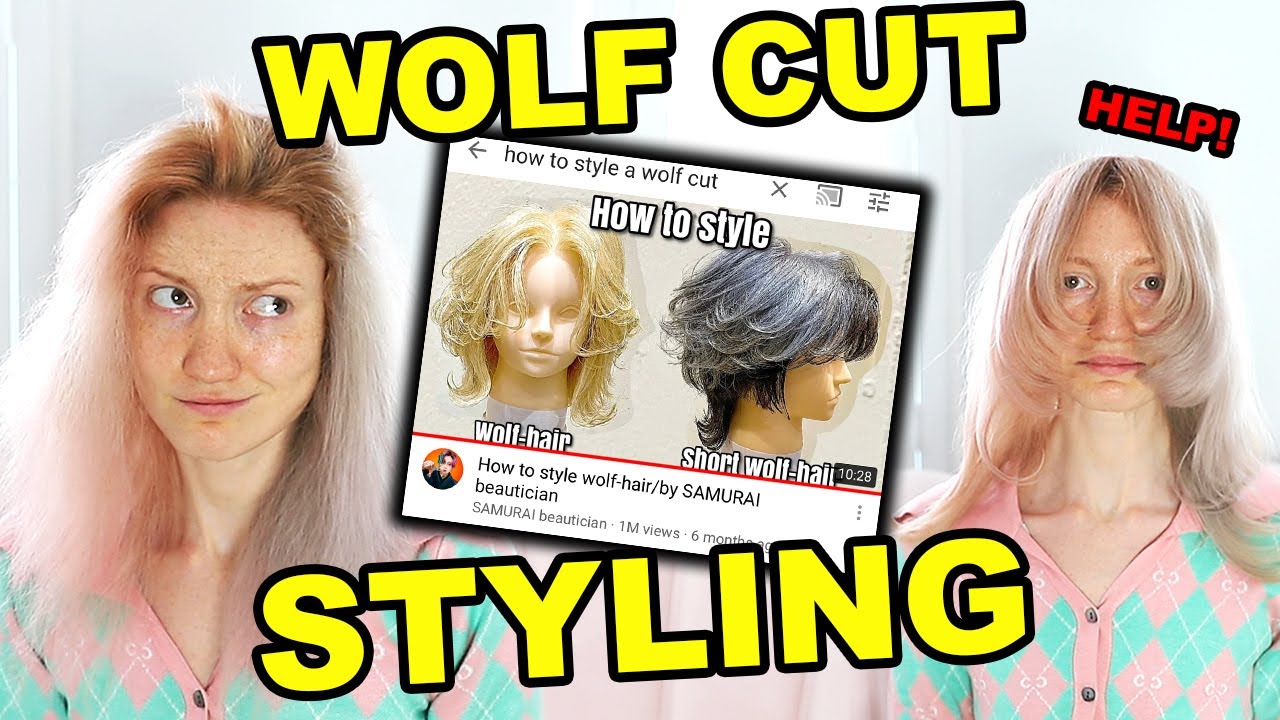 I Followed a "How to Style a Wolf Cut" tutorial 😬 | TikTok Hair Trend ...