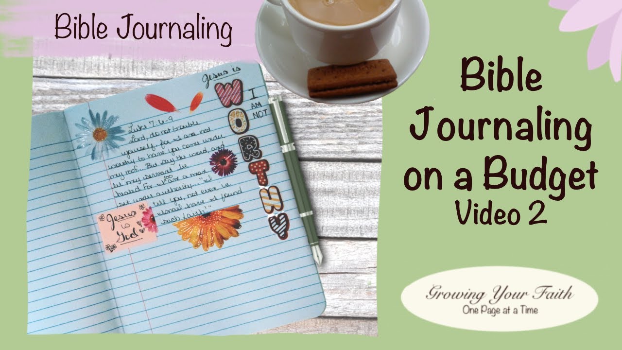 Bible Journaling on a Budget Week 2 - YouTube