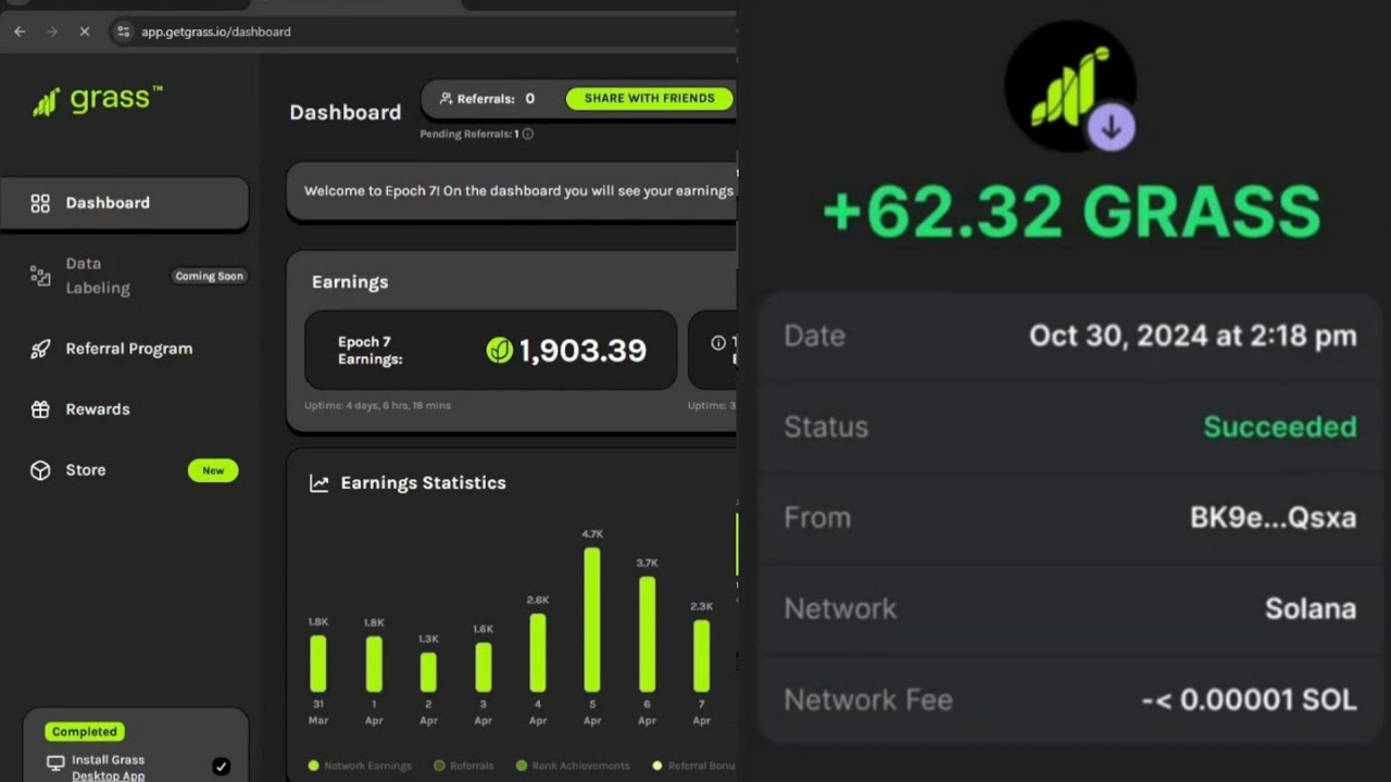 GetGrass.io - Earn GRASS Airdrop By Sharing Internet Bandwidth (Payment ...
