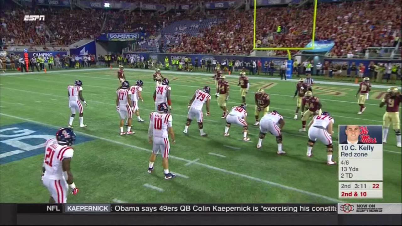 Akeem Judd 11-yard touchdown run - Ole Miss vs Florida St. - YouTube