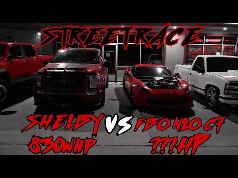 830WHP SHELBY vs FBO NITROUS C7 (ON THE STREET) + 427 TURBO TRUCK ...