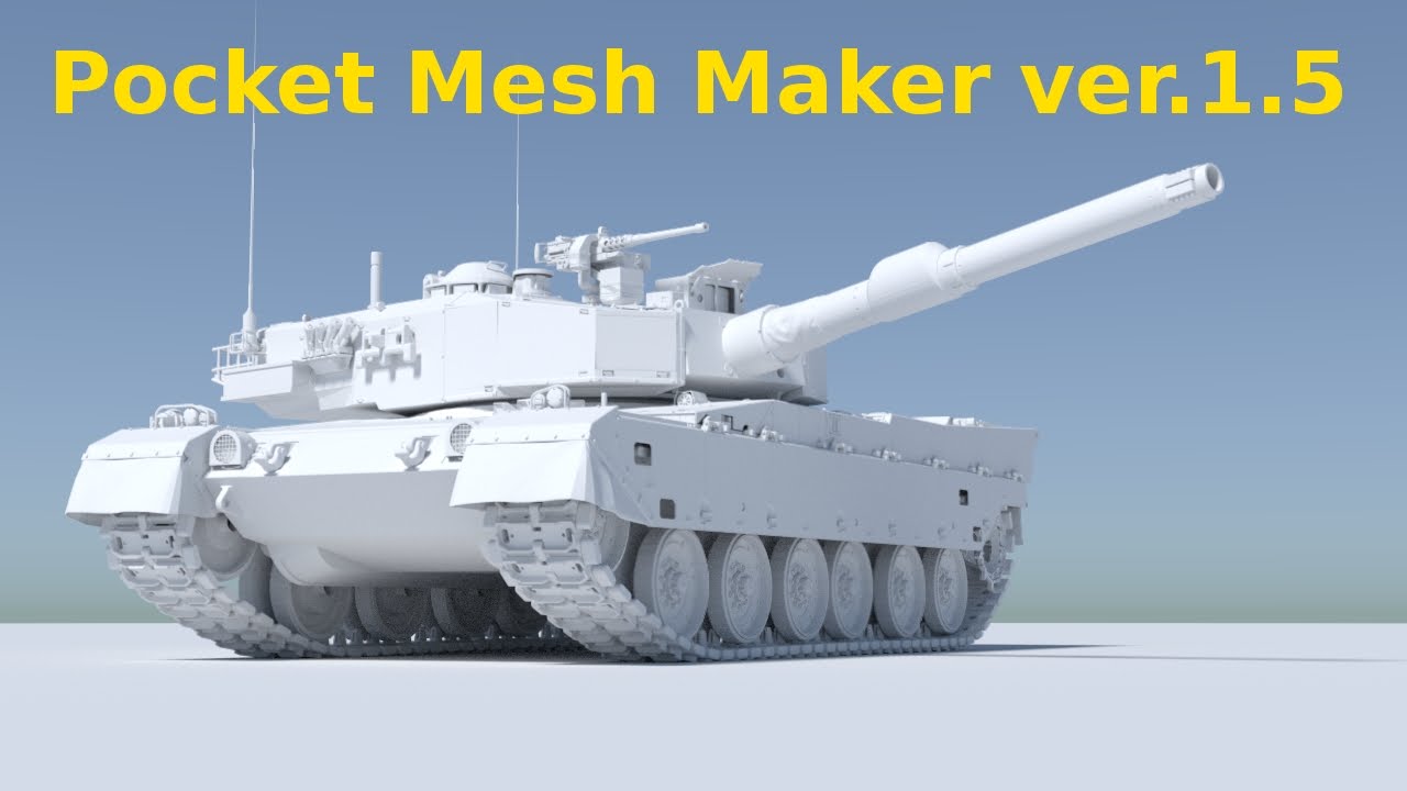 Blender Add-on: Pocket Mesh Maker ver.1.5 (ENG) - YouTube