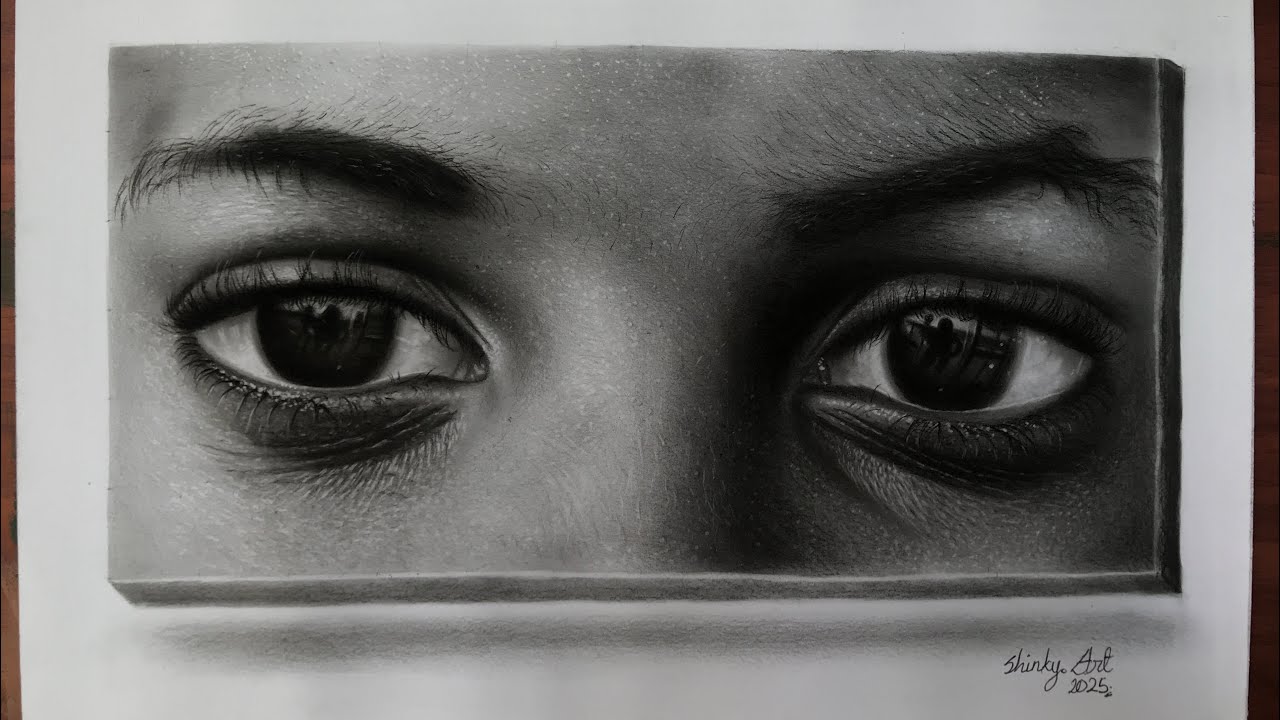 Satisfying Eye Drawing Timelapse – Can You Spot the Magic? 🎨🔍 - YouTube