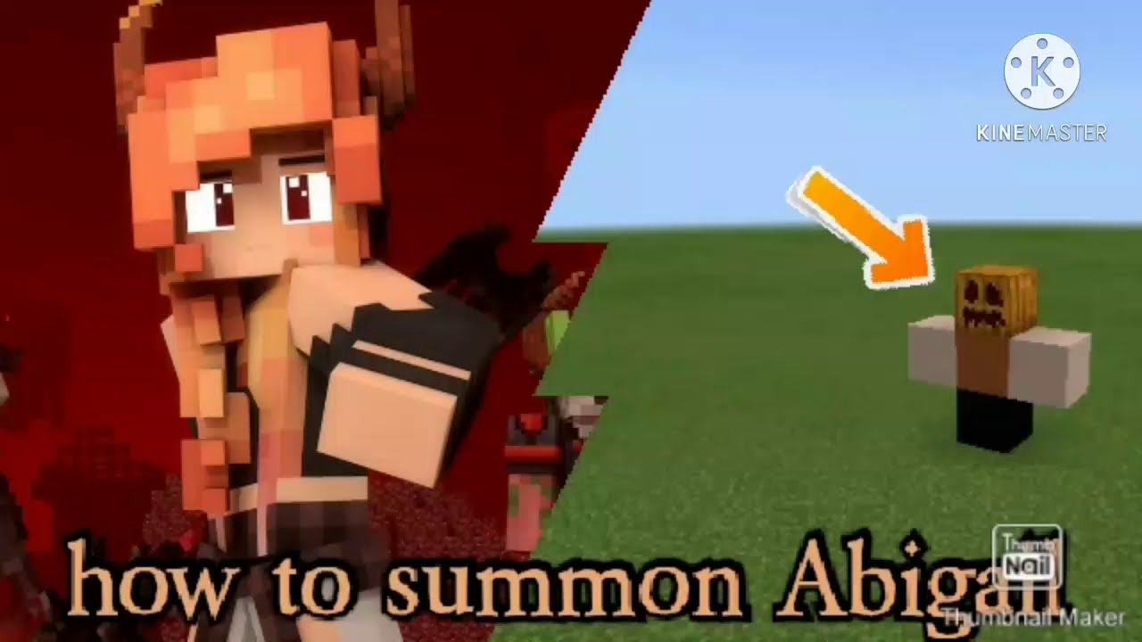 how to summon Abigail in Minecraft on rainimator's animations - YouTube