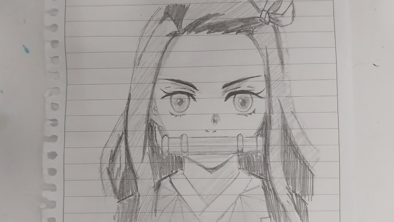 How to Draw Nezuko – Step by Step Tutorial - YouTube