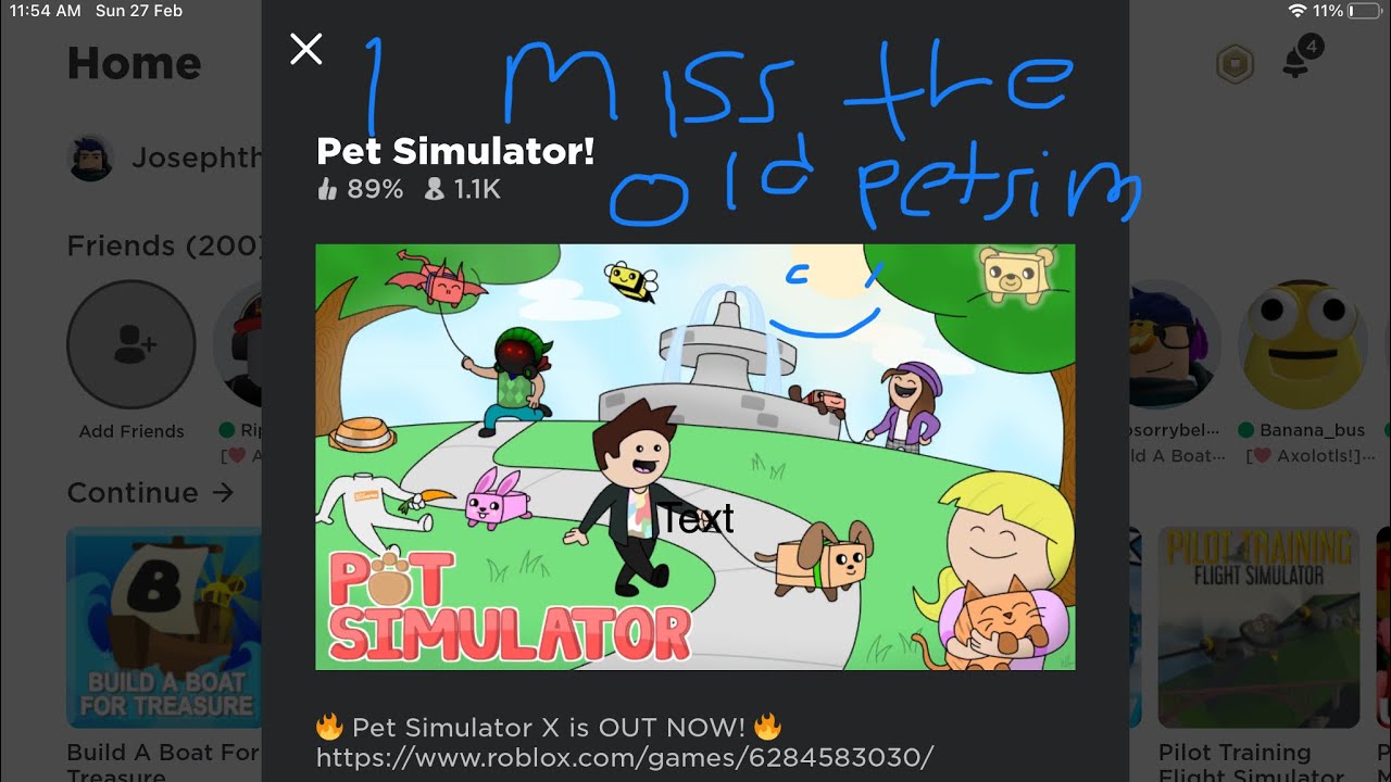 I miss the old pet sim ( inspired by SuperGamersTV35 ) - YouTube