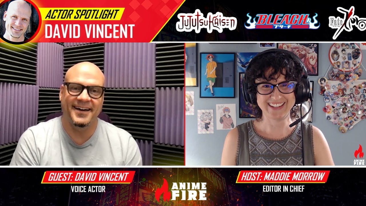 Anime Fire Actor Spotlight: David Vincent (Jujutsu Kaisen, Bleach ...