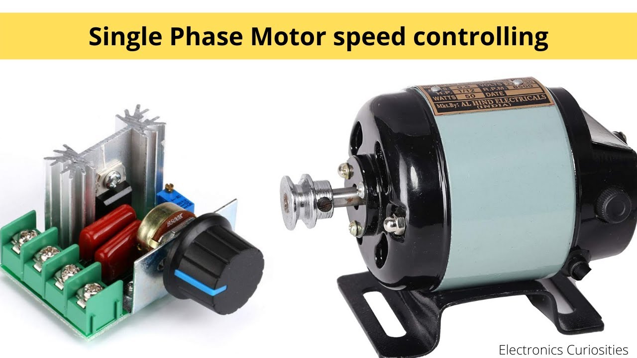 Single Phase Motor speed controlling | Brushed Single Phase Motor speed ...