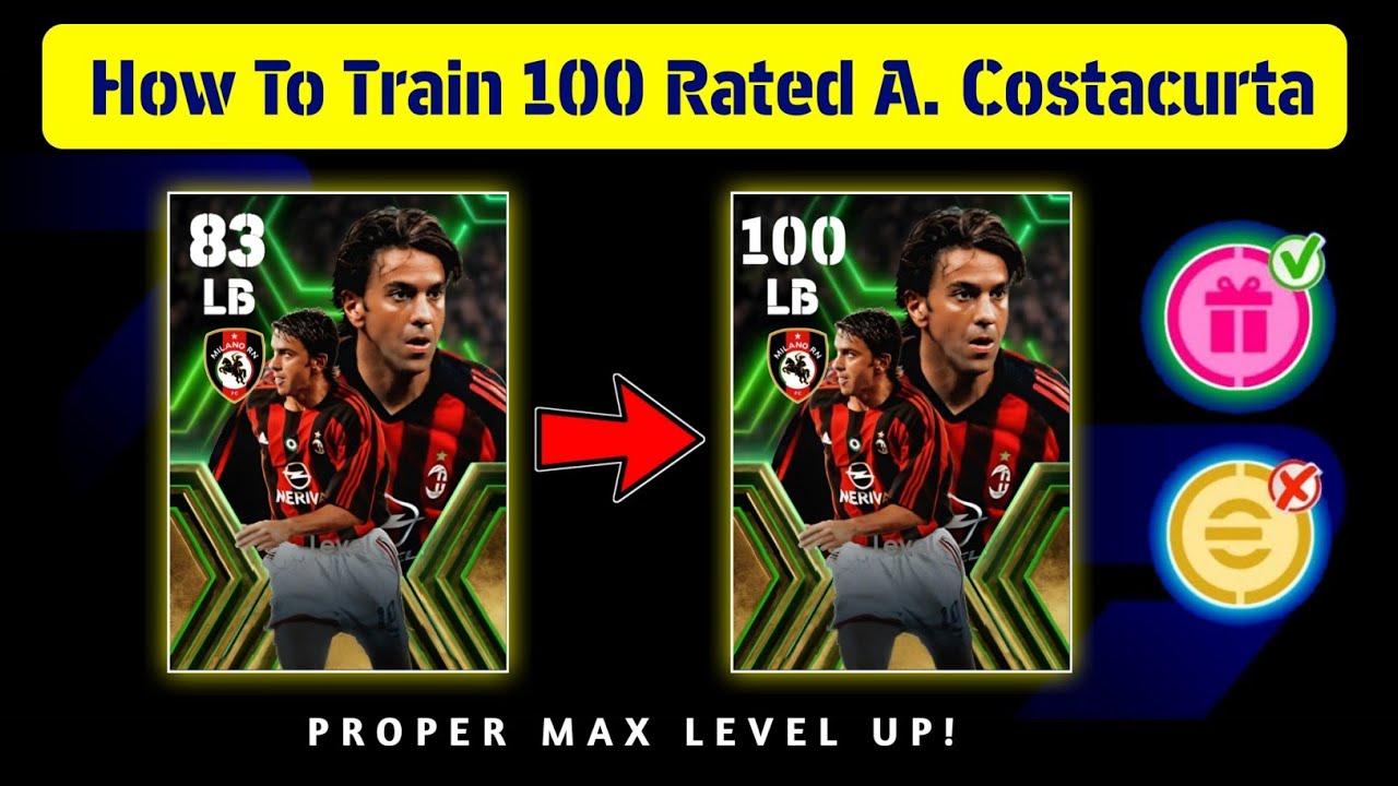How To Train 100 Rated Epic A. Costacurta In Efootball 2024 mobile ...