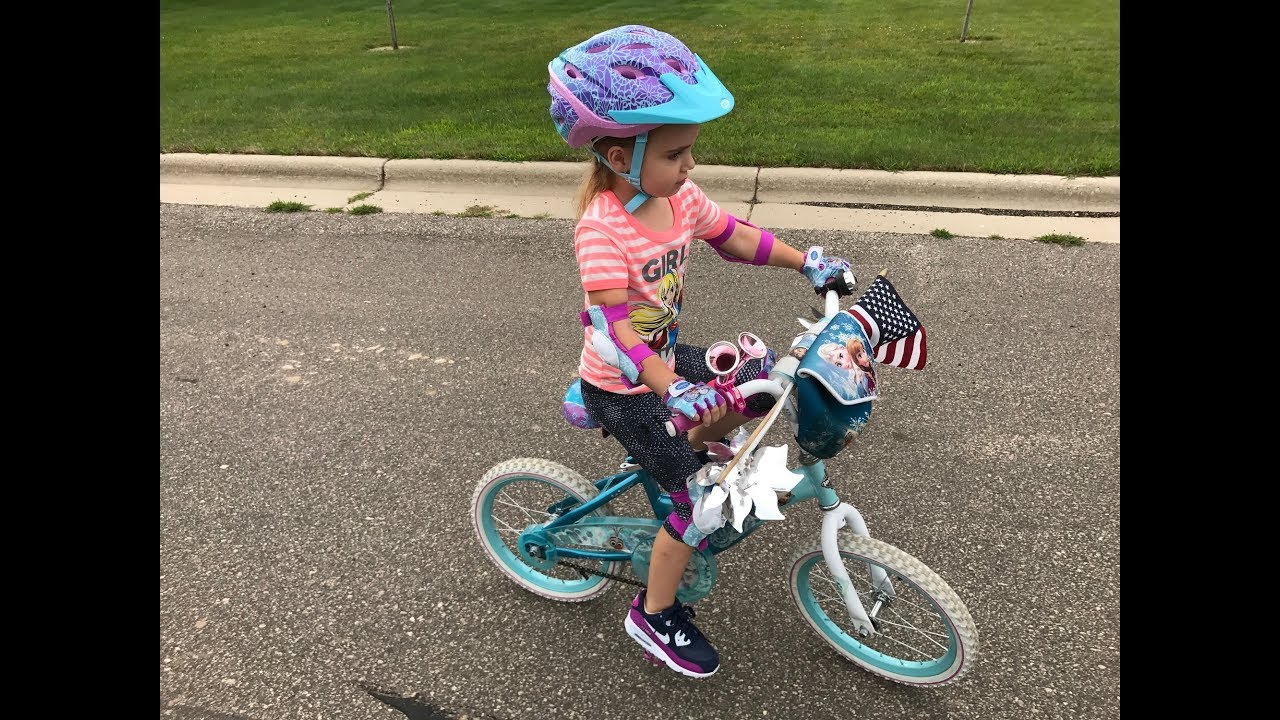 On the bike without training wheels;) - YouTube