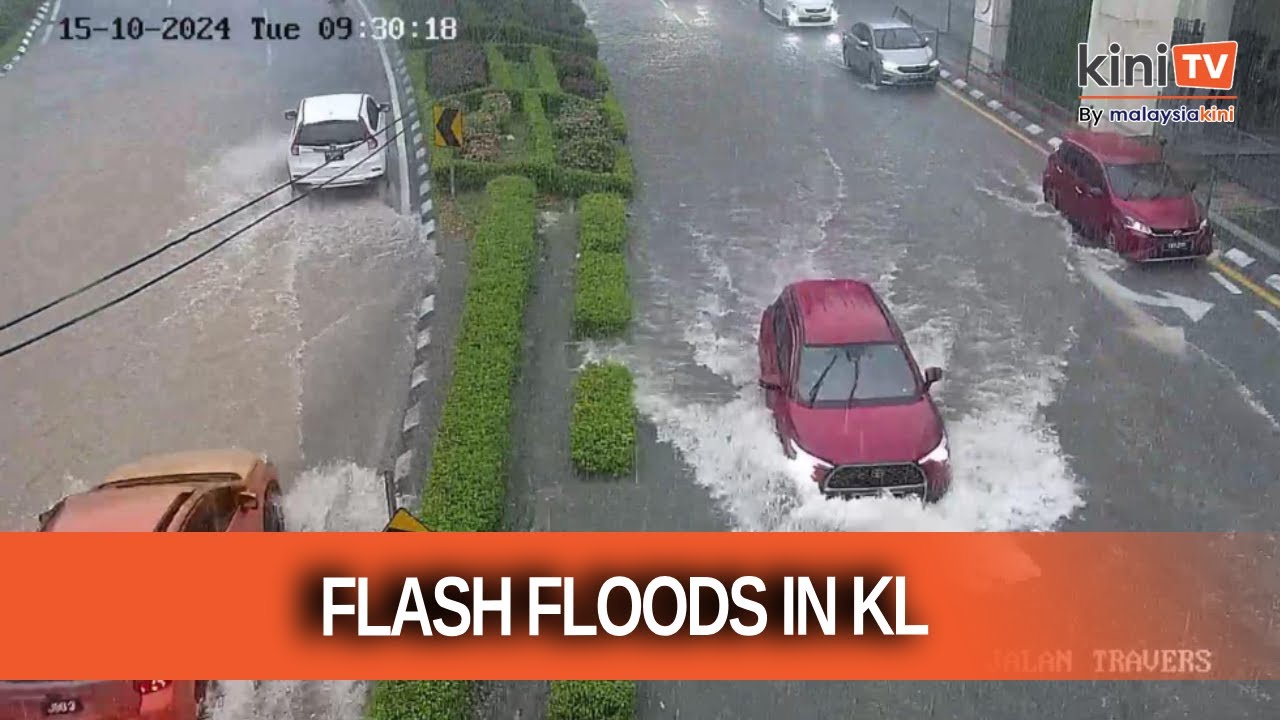 Flash floods hit several areas in KL - YouTube