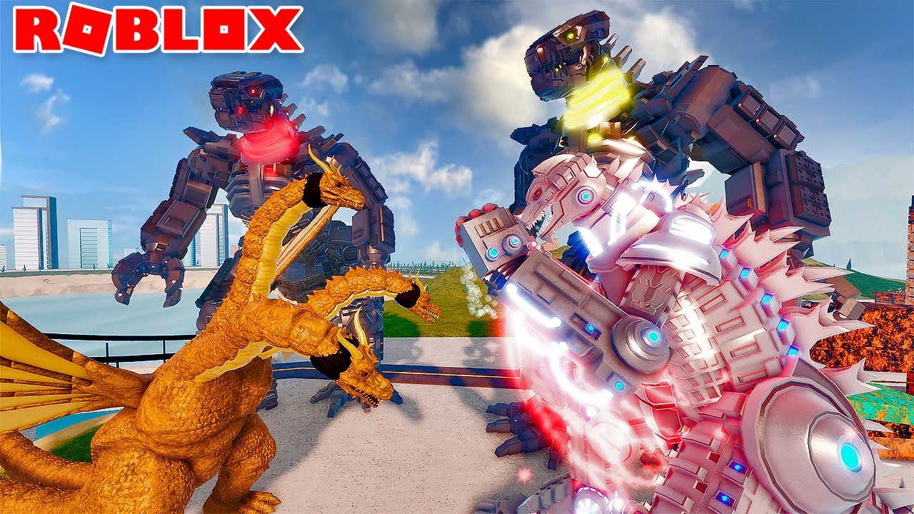 MECHAGODZILLA RPO VS KING GHIDORAH SHOWA | ROBLOX Kaiju Universe - YouTube