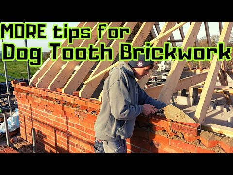 Bricklaying - More Dogtooth Brickwork - tips & 2000 subscribers🥳 # ...
