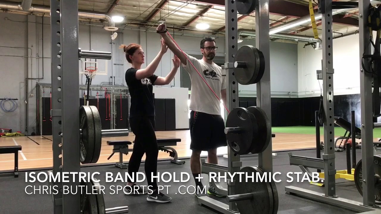 Isometric Band Hold + Rhythmic Stabilization - YouTube