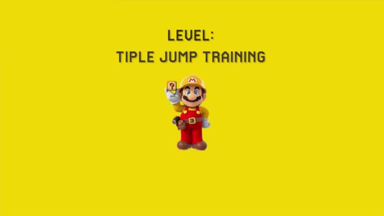 Super Mario Maker | Level: Triple Jump Training - YouTube