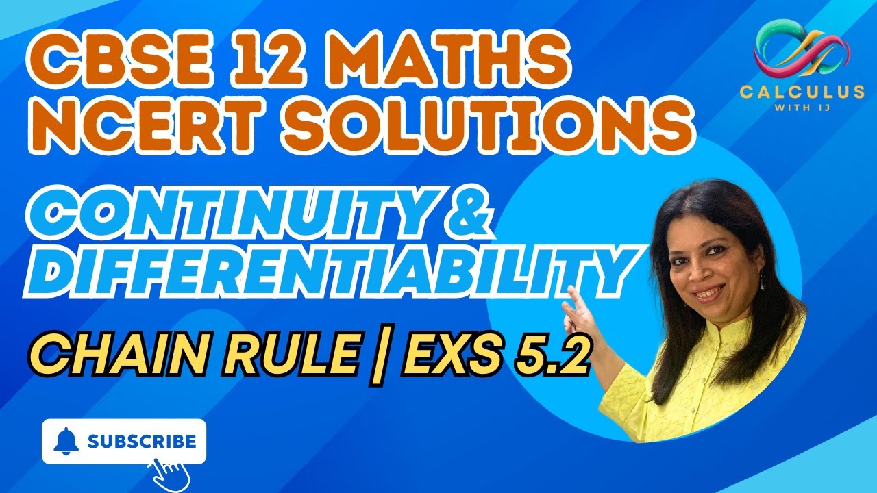 DERIVATIVES | CHAIN RULE I BASICS & IMPORTANT NCERT QUESTIONS COVERED ...