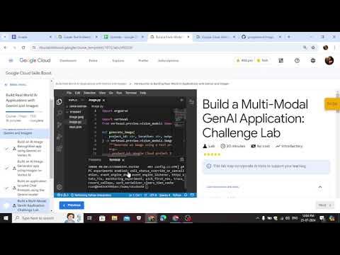 Build a Multi-Modal GenAI Application: Challenge Lab - YouTube