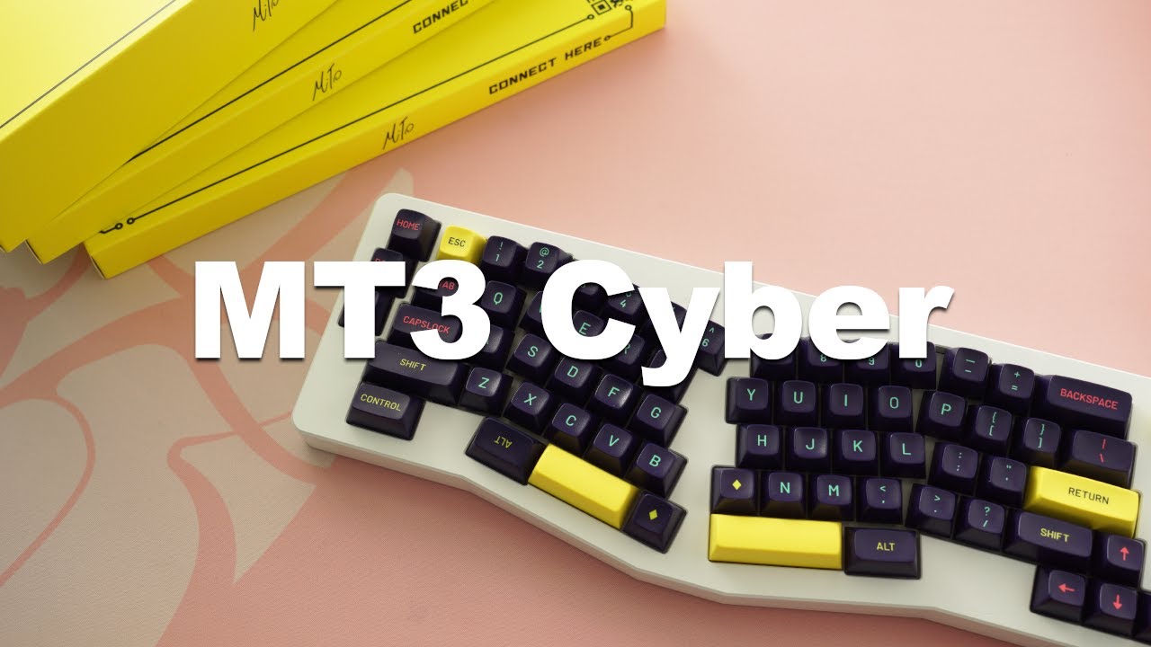 Drop MT3 Cyber, Aqua King Typing Sound / MT3 Cyber 紹介 - YouTube