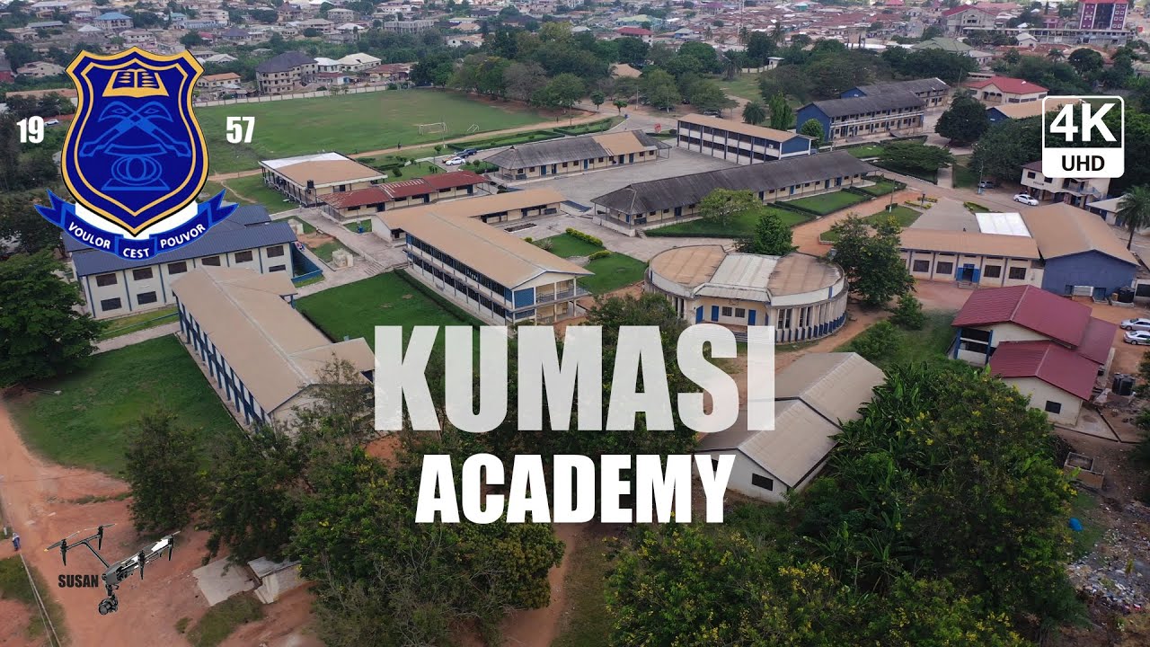 Kumasi Academy KUMACA AKUNINI Aerial View 4K - YouTube
