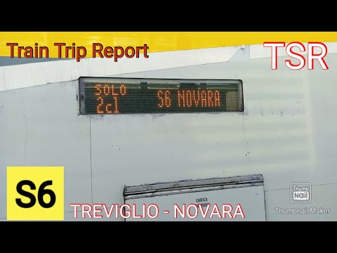 Train Trip Report - linea S6 Treviglio - Novara - Da Treviglio a Milano Forlanini - YouTube