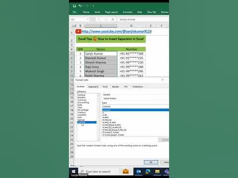 Excel Tips🔥How to Insert Separator in Excel |#excel#excelfunctions #excelformulas#exceltips# ...