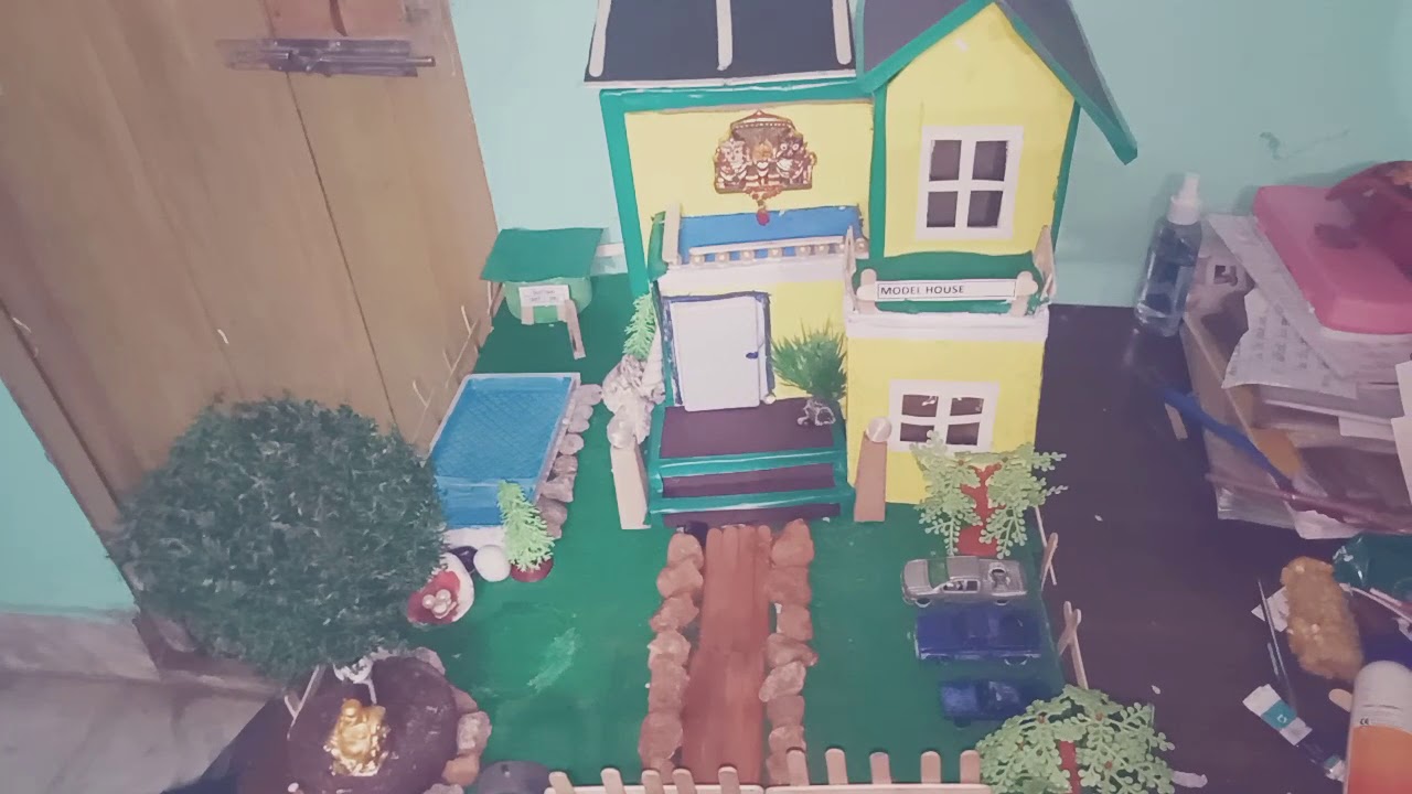 Model house school project... - YouTube
