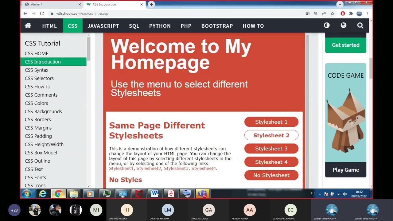 1.CSS3: Introduction et les trois manière d'intégrer du code CSS - YouTube