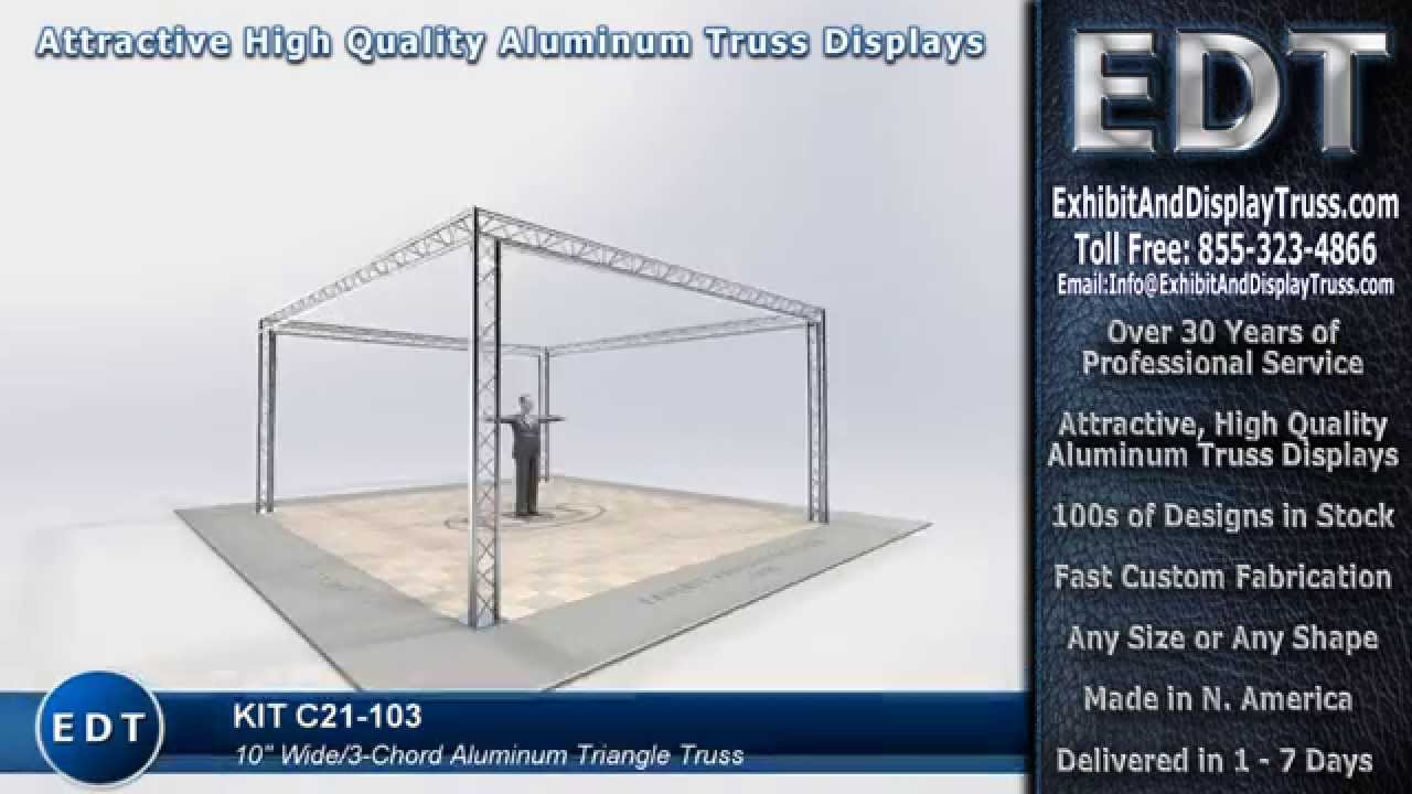 Kit C21-103 20' x 20' Cost Effective Perimeter Booth Truss Tradeshow ...