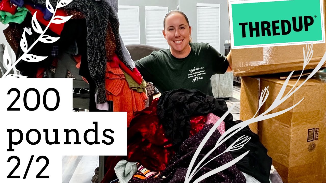 ThredUp 200 Pound Bulk Rescue Mystery Box! What Will I Find In The Last ...