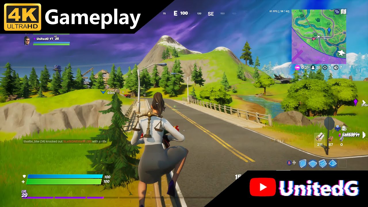 Fortnite - Xbox One X Gameplay 4K - YouTube