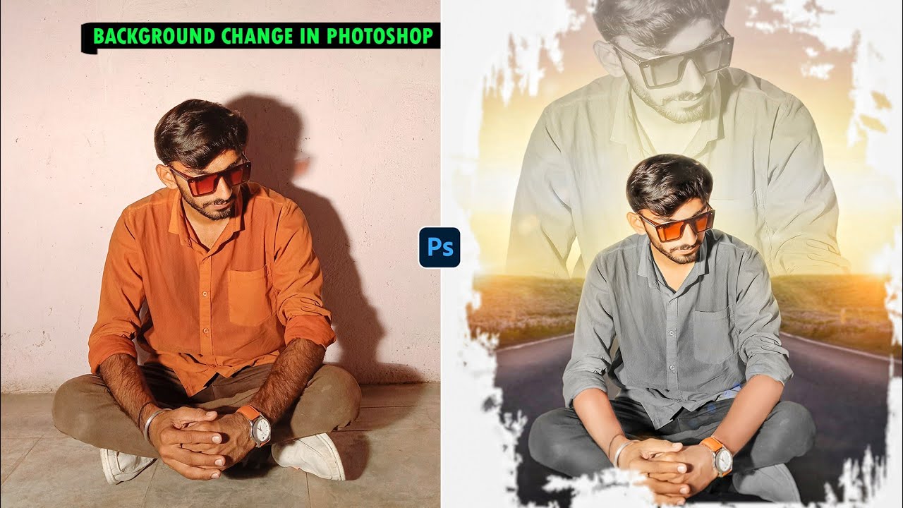 Double Exposure Photo Editing in Photoshop | Dual Photo Editing | GB ...