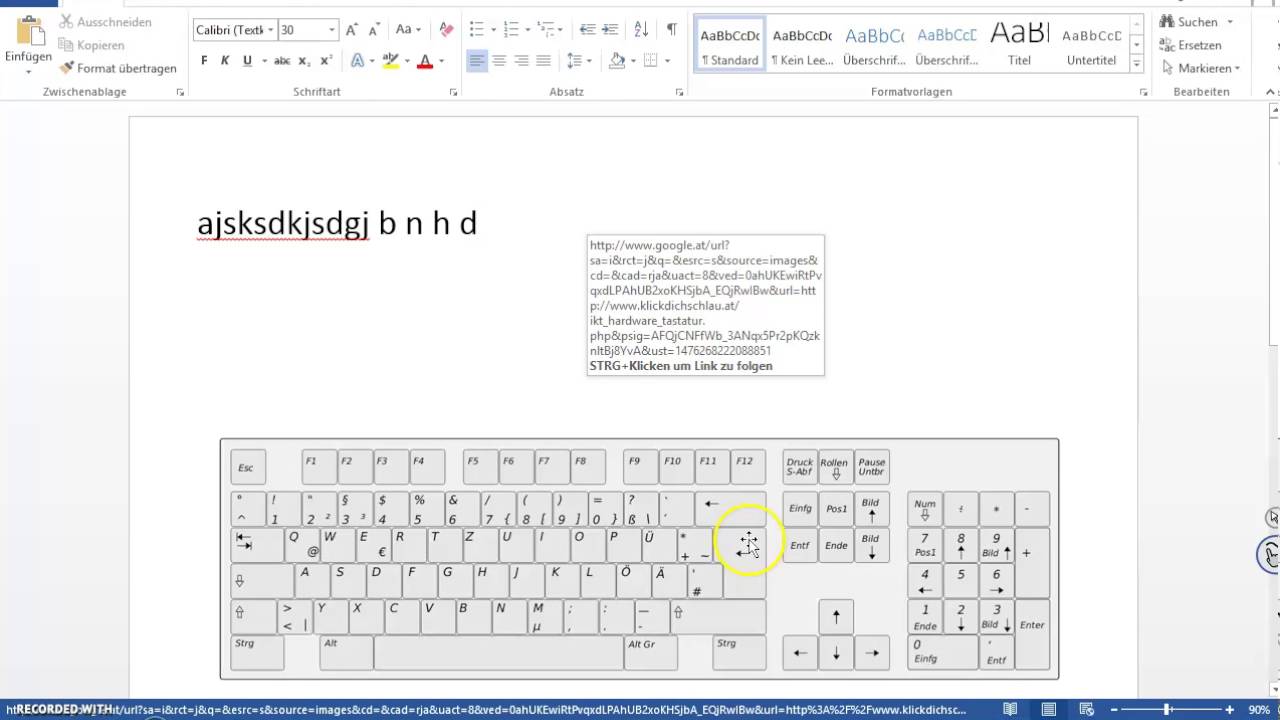 Tastatur Leer Enter Tabulatortaste - YouTube