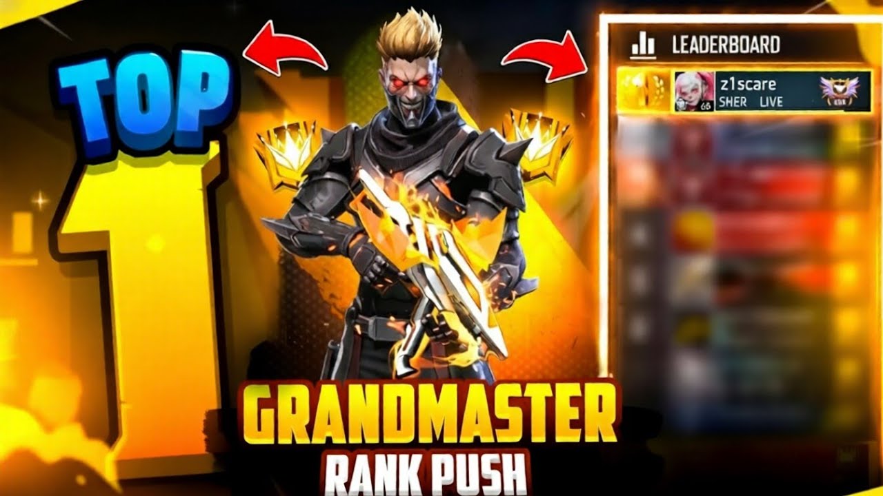 🔴[ LIVE ] Hitting the Top 1 leaderboard in BR ranked 💥. FREE FIRE MAX ...