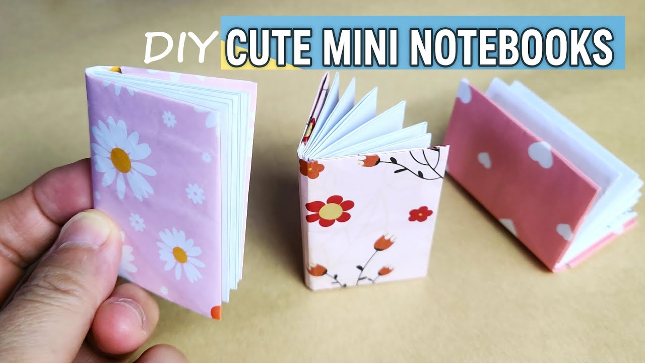 How to Make Cute Mini Notebooks | No Glue or Tape | Back to School ...