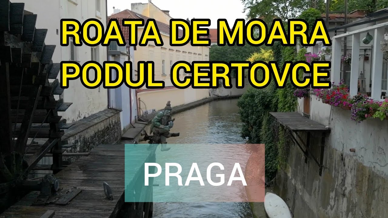 Roata moara Pod pe Certovce Praga/ Water Mill Bridge on Certovce ...