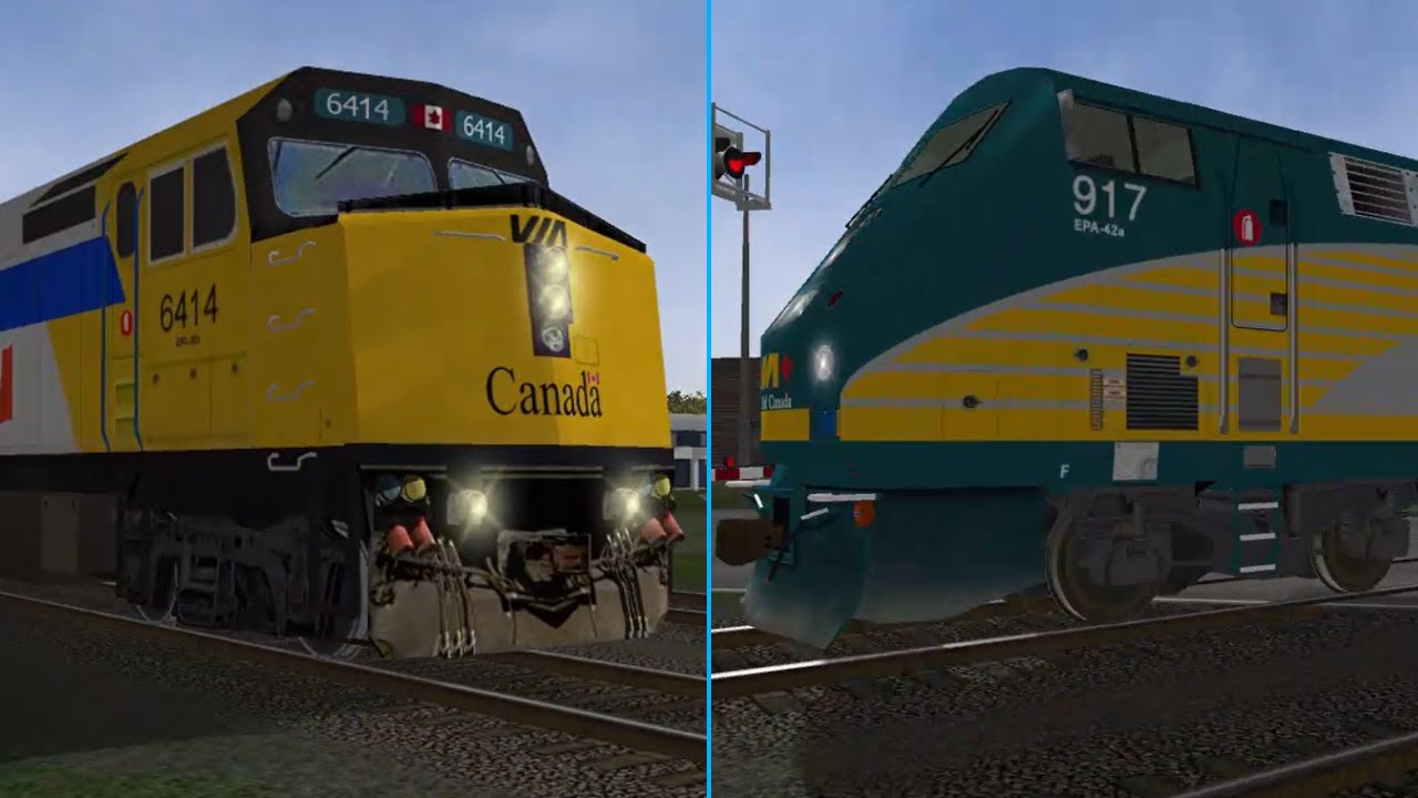 Railfanning VIA Rail Detours at George's Trains | Open Rails - YouTube