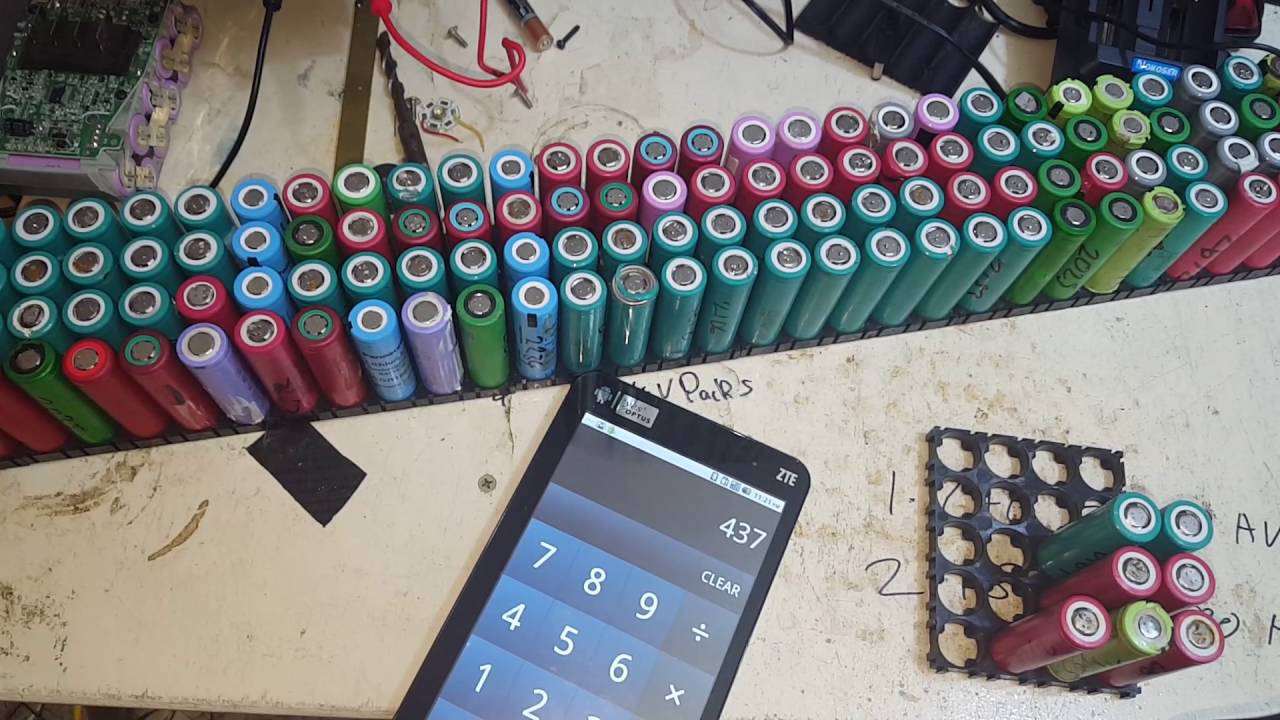 mega 18650 236cell pack ideas for ev conversion - YouTube
